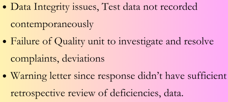 Chinese API Mfr Sichuan Deebio issued Warning letter over Data ...